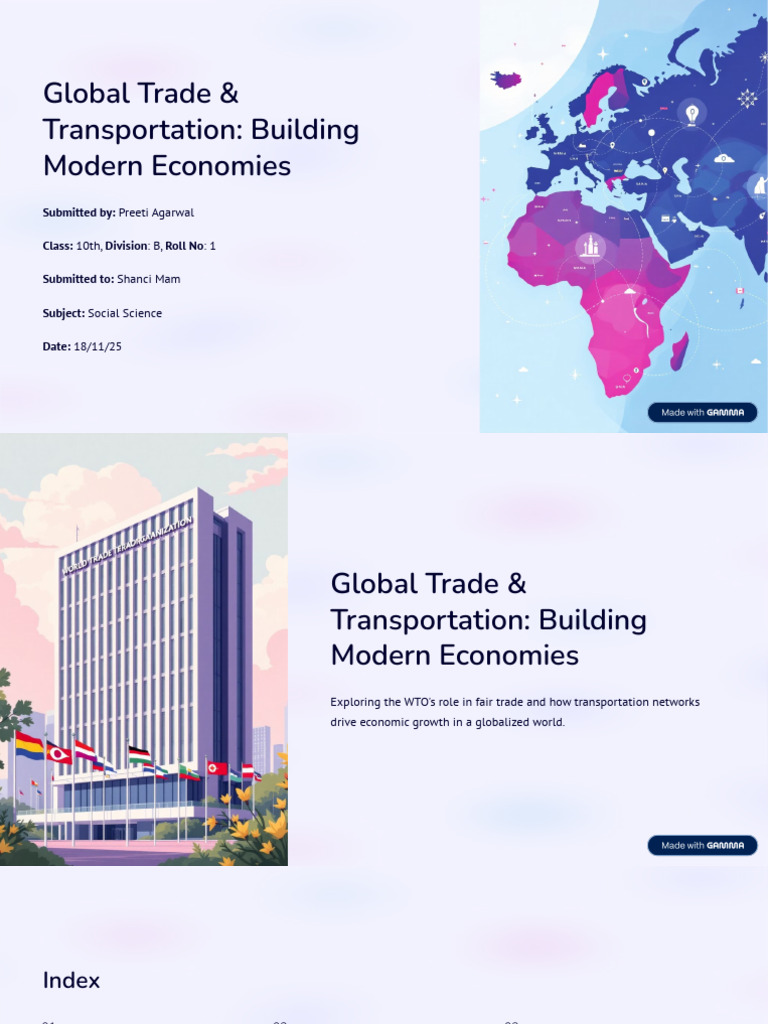 Global Trade and Transportation Building Modern Economies | PDF | World ...