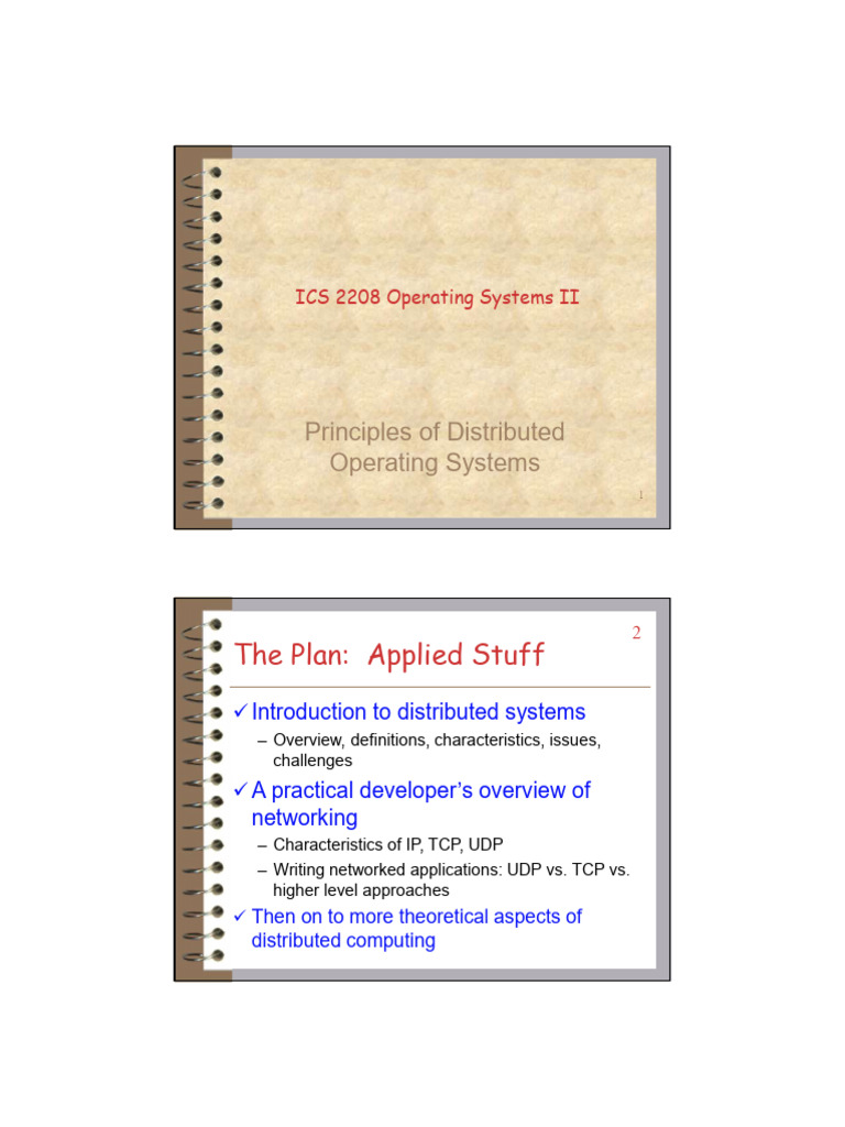 Principles of Distributed Operating Systems | PDF | Computer Network ...