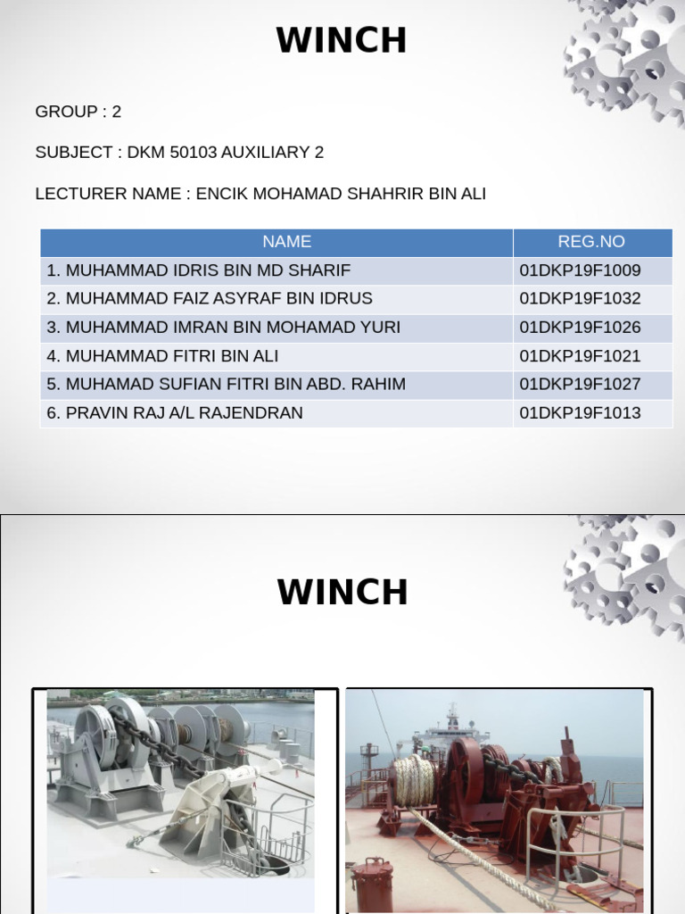 Winch GP 2 | PDF