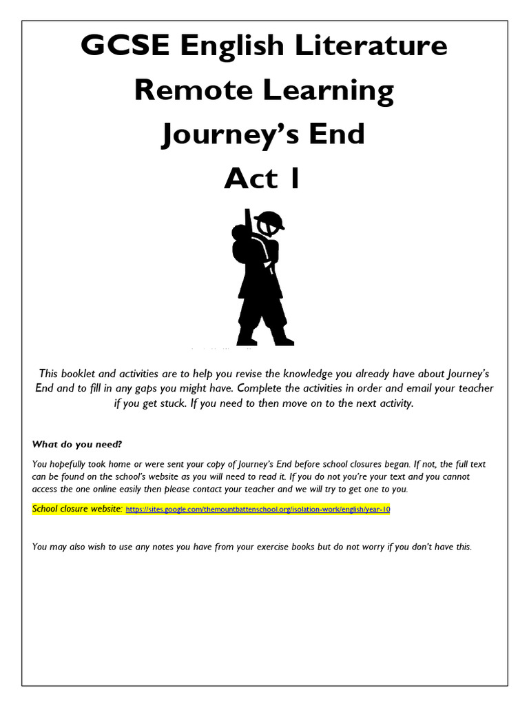 Gcse English Literature Je Booklet | PDF