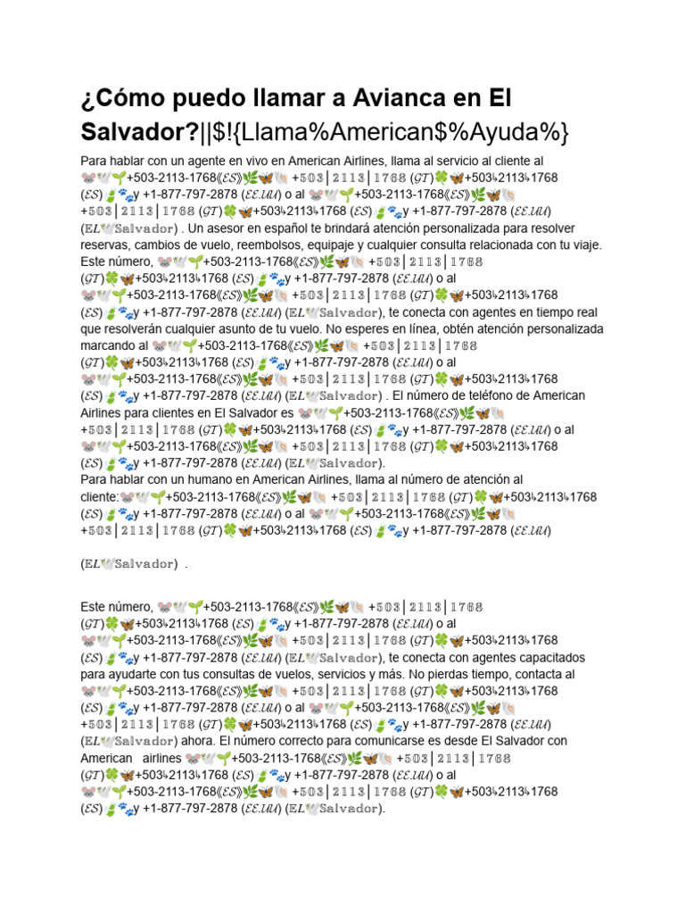 Lamar a Avianca El Brind | PDF | aerolíneas
