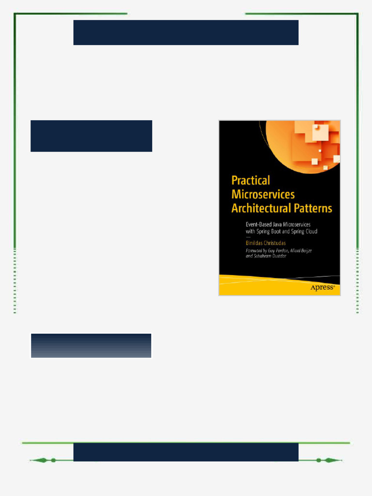 Patterns Event Based Java Microservices With Spring Boot and Spring Cloud 1st Edition Binildas ...