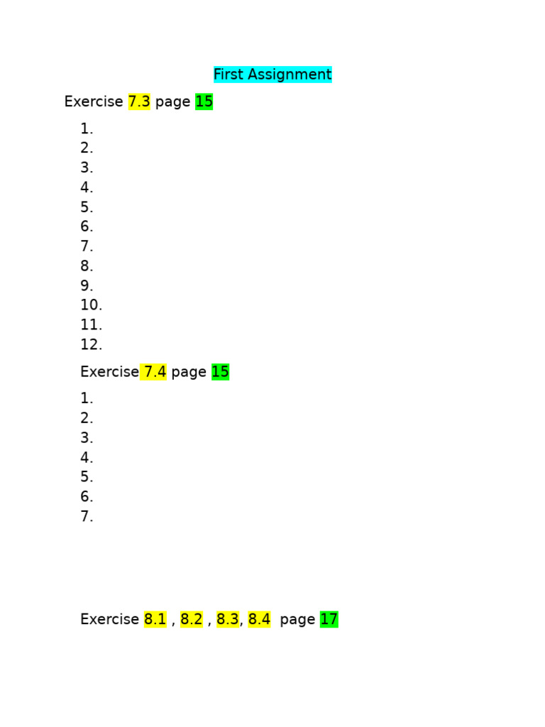 Grammar First Assignment | PDF