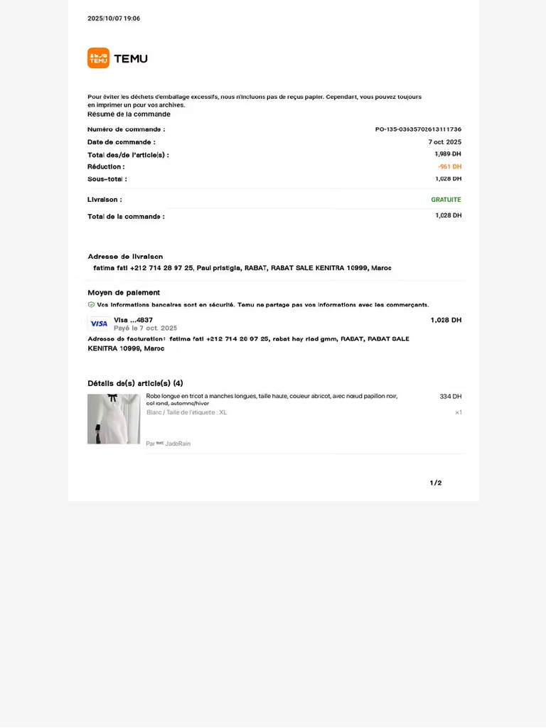 Temu Web Document | PDF