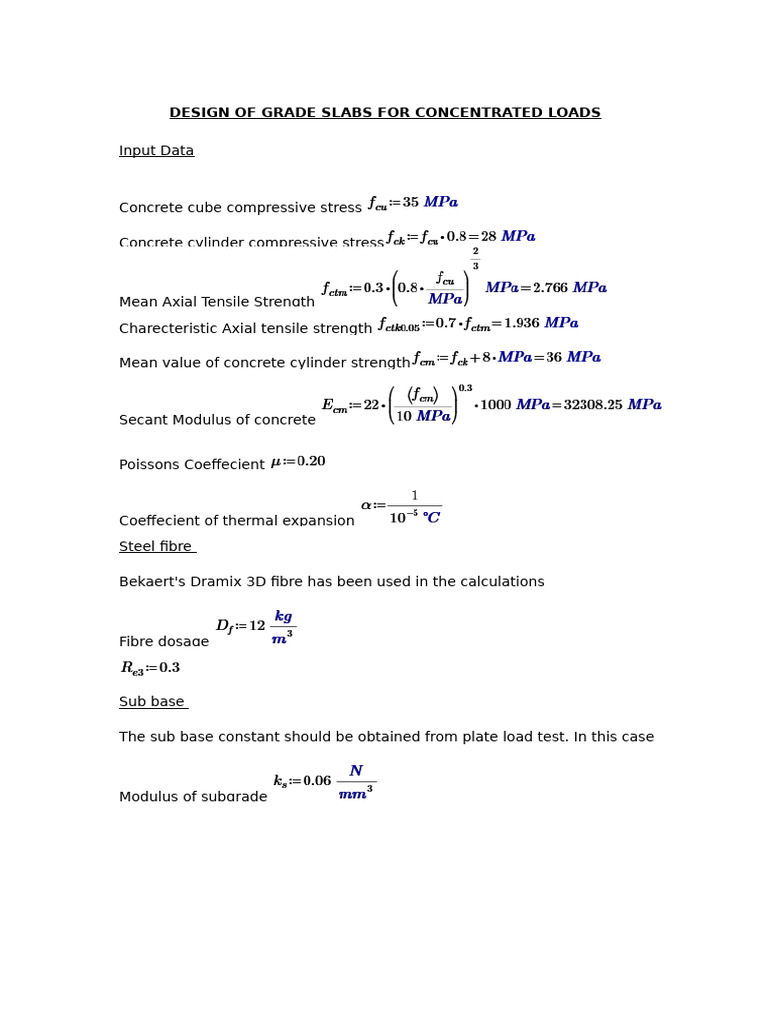 Grade Slab Design for Heavy Loads | PDF