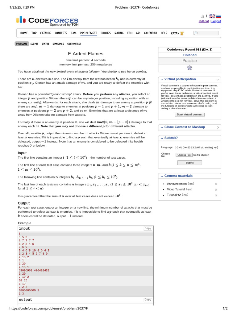 Problem - 2037F - Codeforces | PDF | Computing | Computer Science