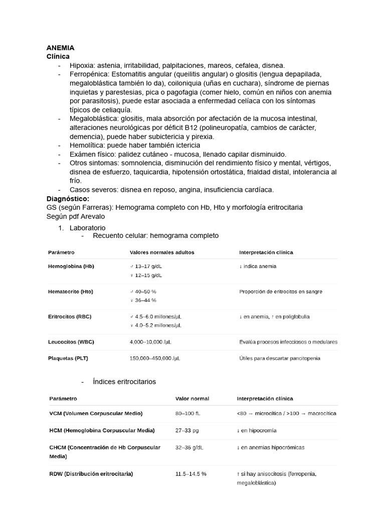 Anemia | PDF | Anemia | Enfermedad celíaca