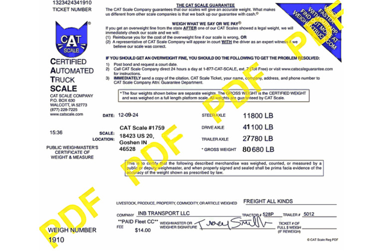 Scale Tikets | PDF