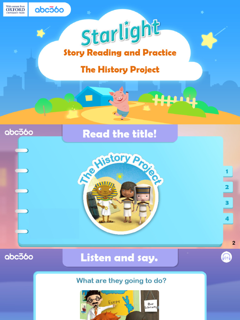 Unit 6 Lesson 13 Story Reading and Practice-The History Project | PDF