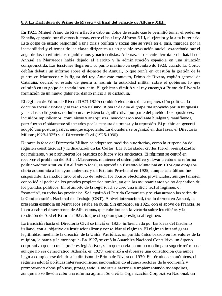 Parcial 3 Historia | PDF | guerra civil Española | Francisco franco