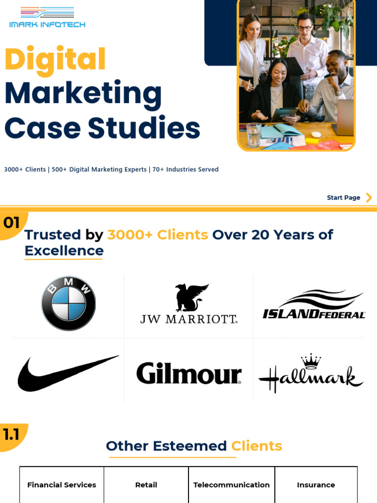 iMark Infotech Digital Marketing Case Studies | PDF | Search Engine ...