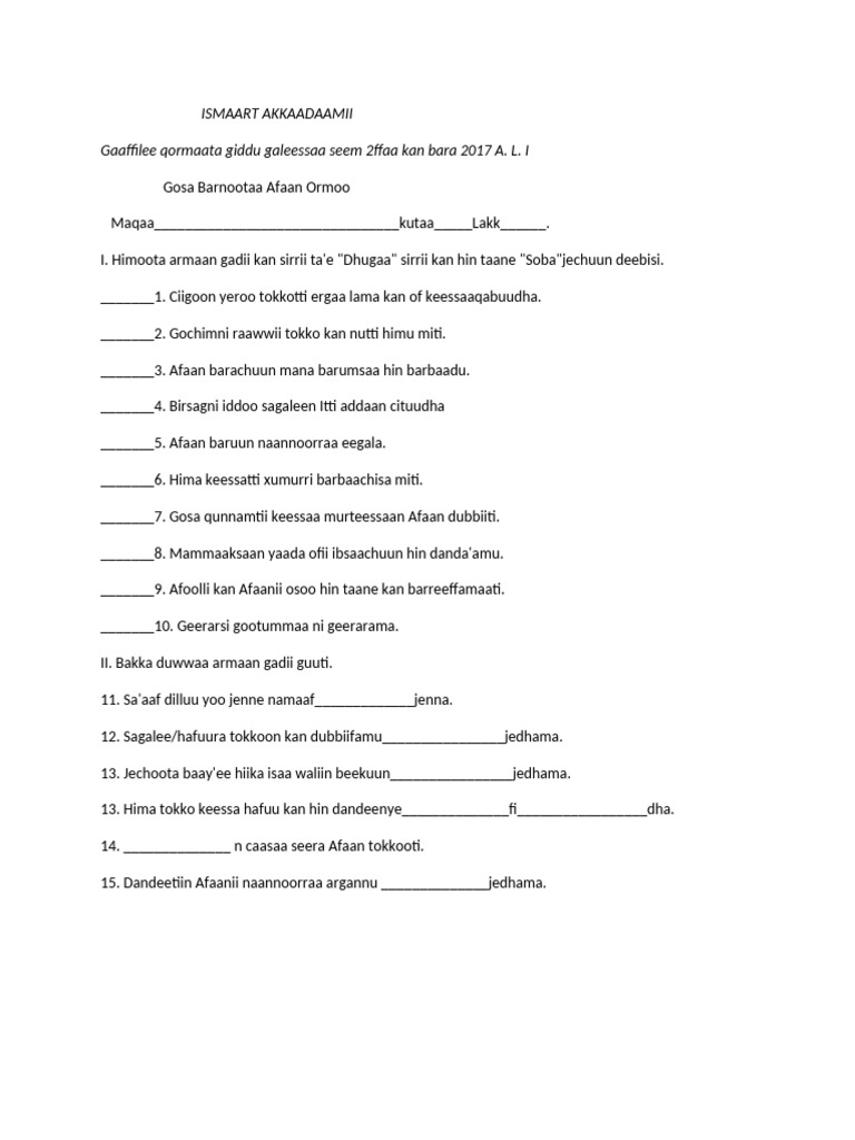 Kutaa 7ffaa Mid | PDF