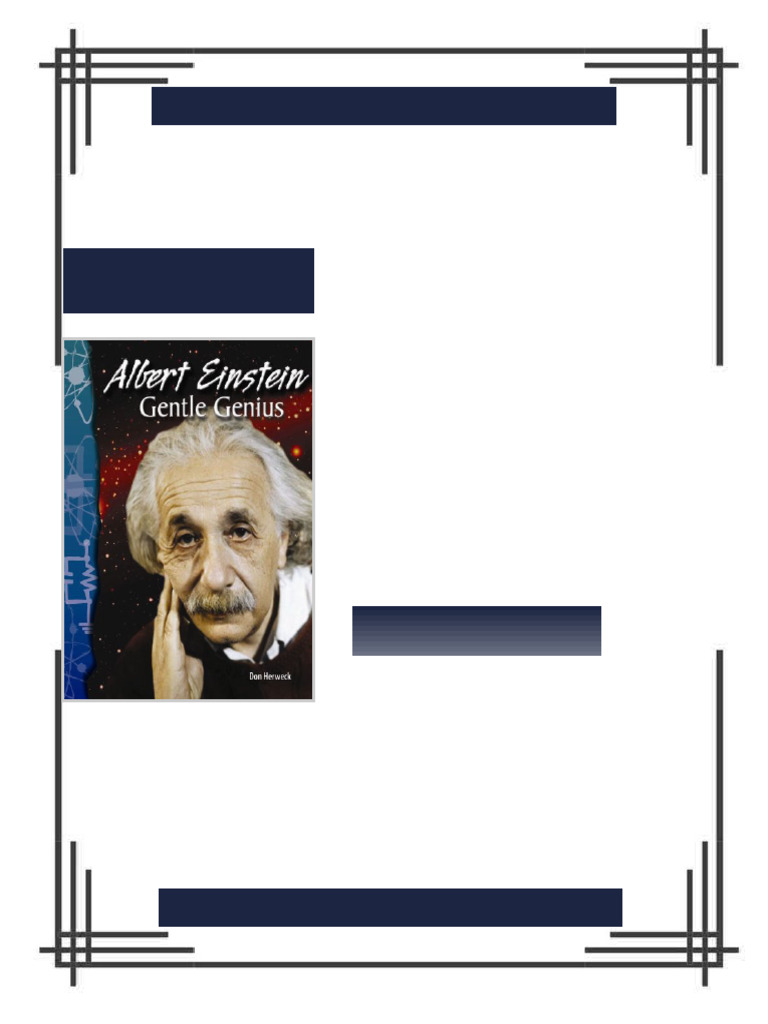 Albert Einstein Gentle Genius Physical Science Science Readers Don ...