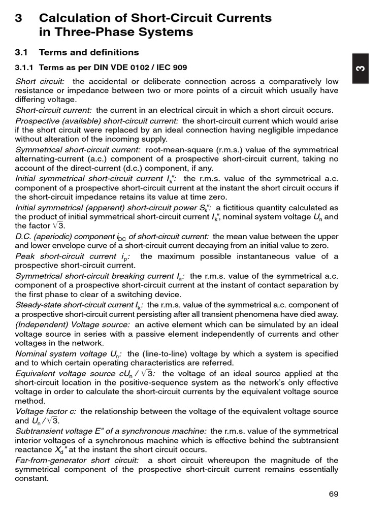 3 Calculation of Short Circuit Currents | PDF | Electrical Impedance ...
