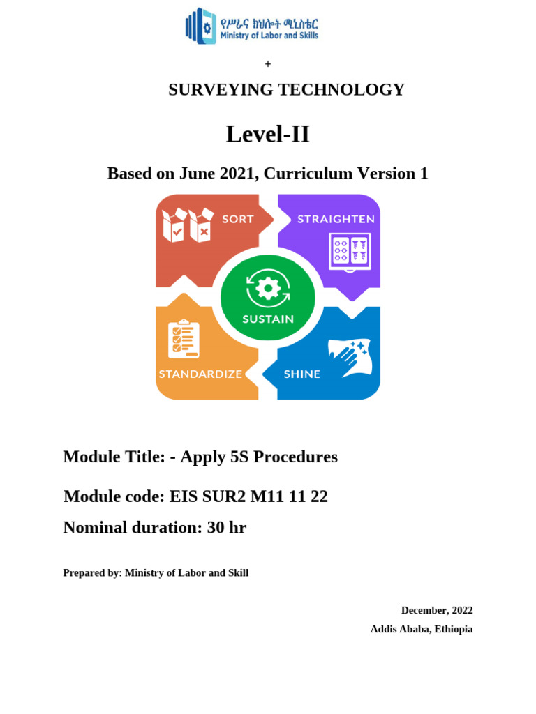 Apply 5S Procedures Level LL | PDF | Occupational Safety And Health ...