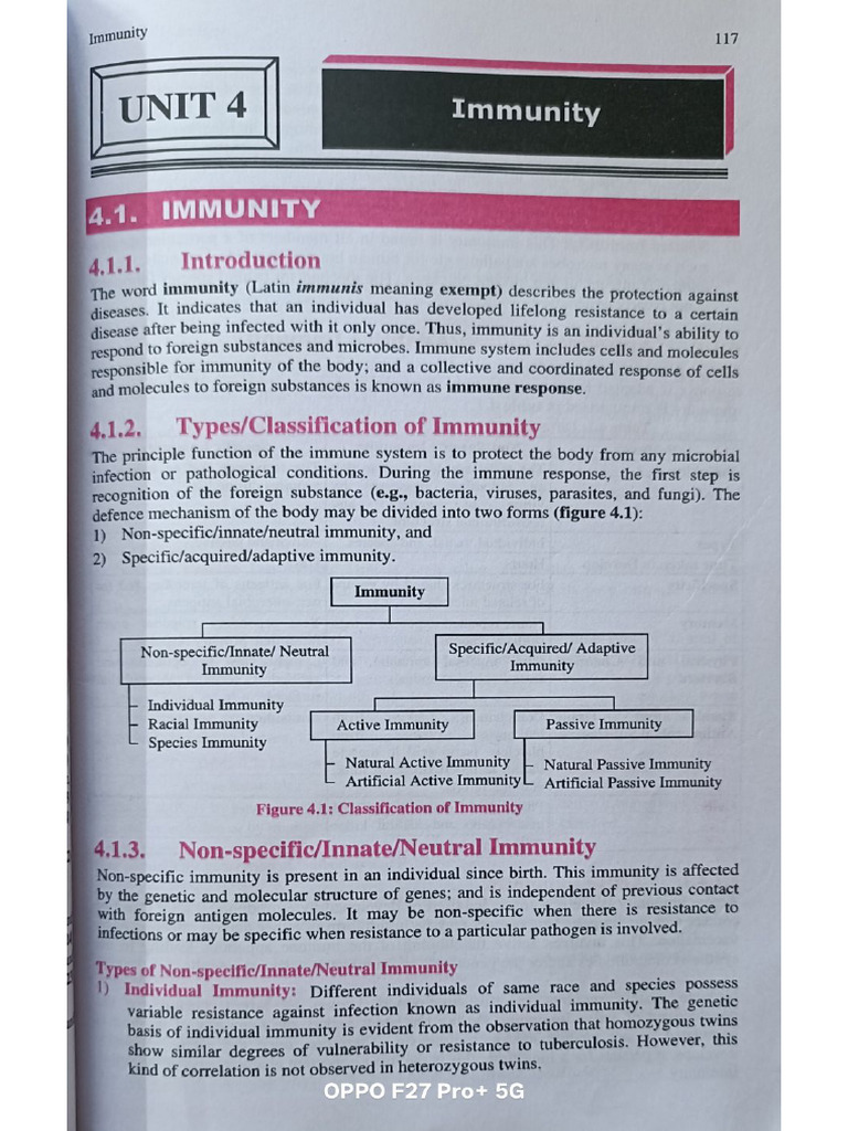 Immunity Unit 4.microbiology - Amar | PDF