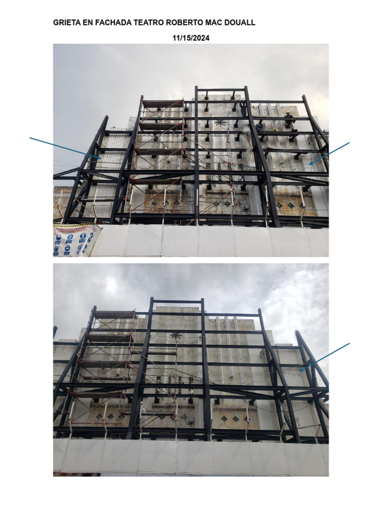 Grieta en Fachada - Teatro Roberto Mac Douall | PDF