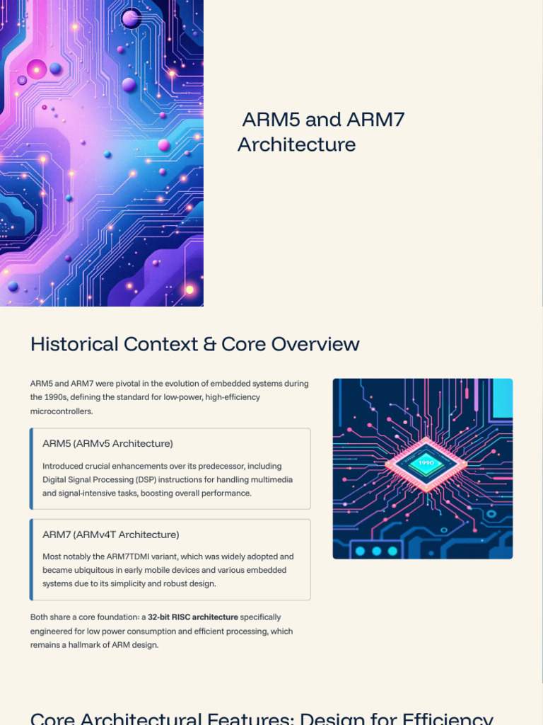 ARM5 and ARM7 Architecture (1) 2 Organized | PDF | Digital Signal ...