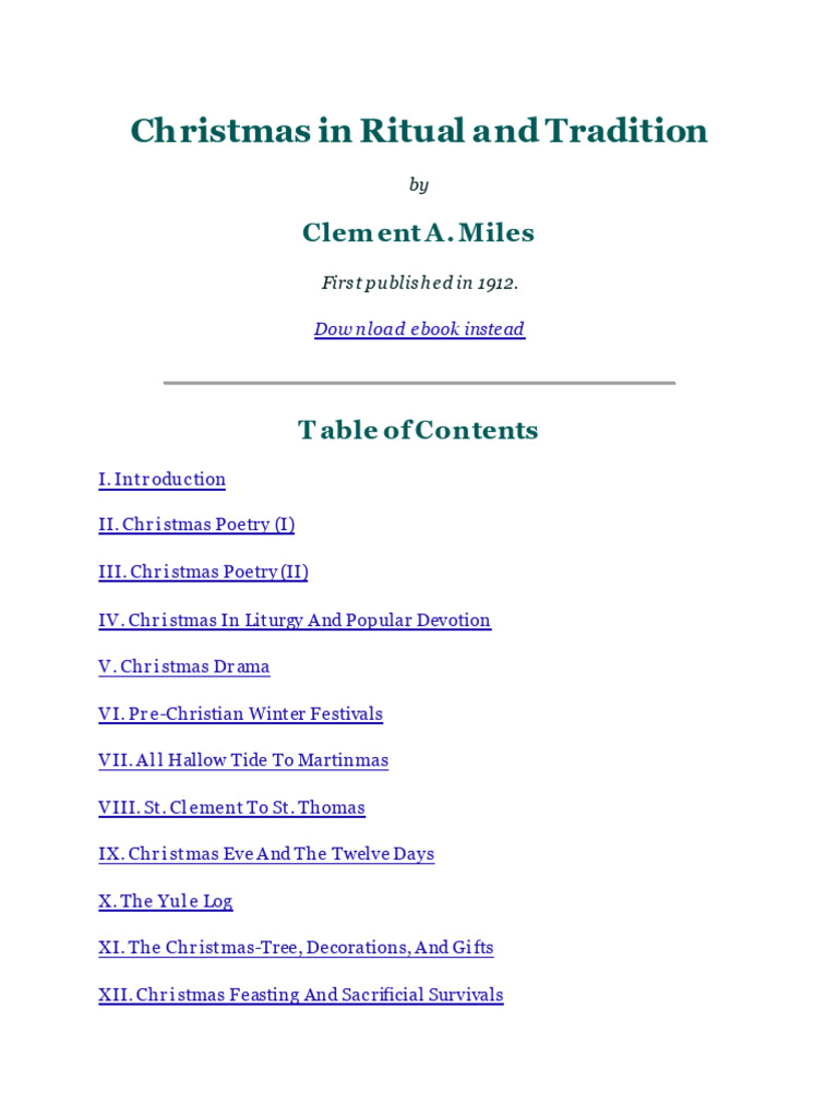 Christmas in Ritual and Tradition 7 | PDF | Christmas Tree