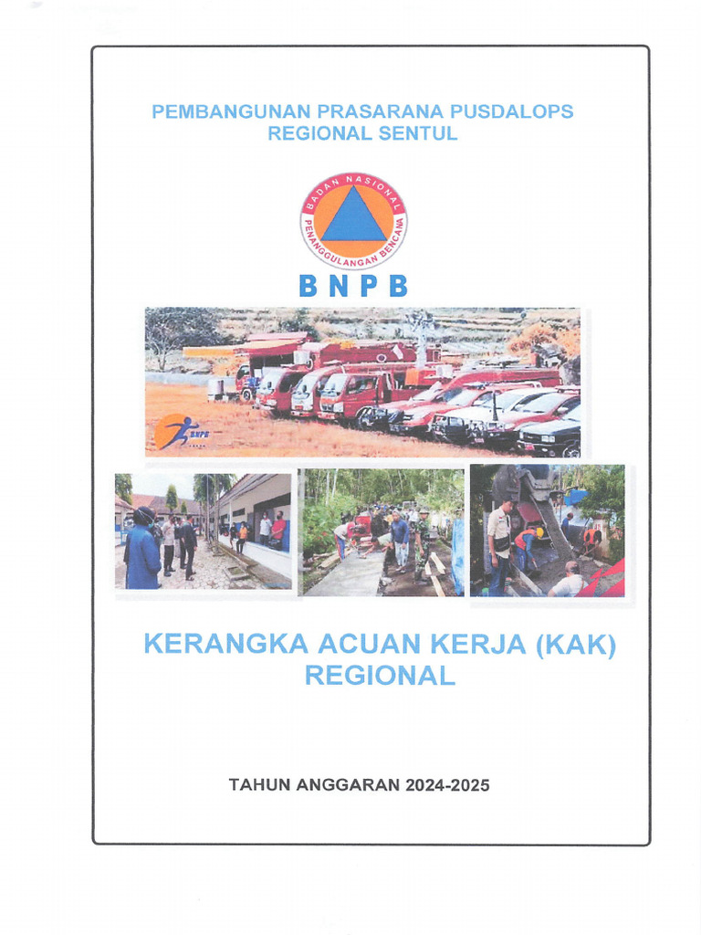 KAK Pusdalops Regional Sentul FinalRev | PDF