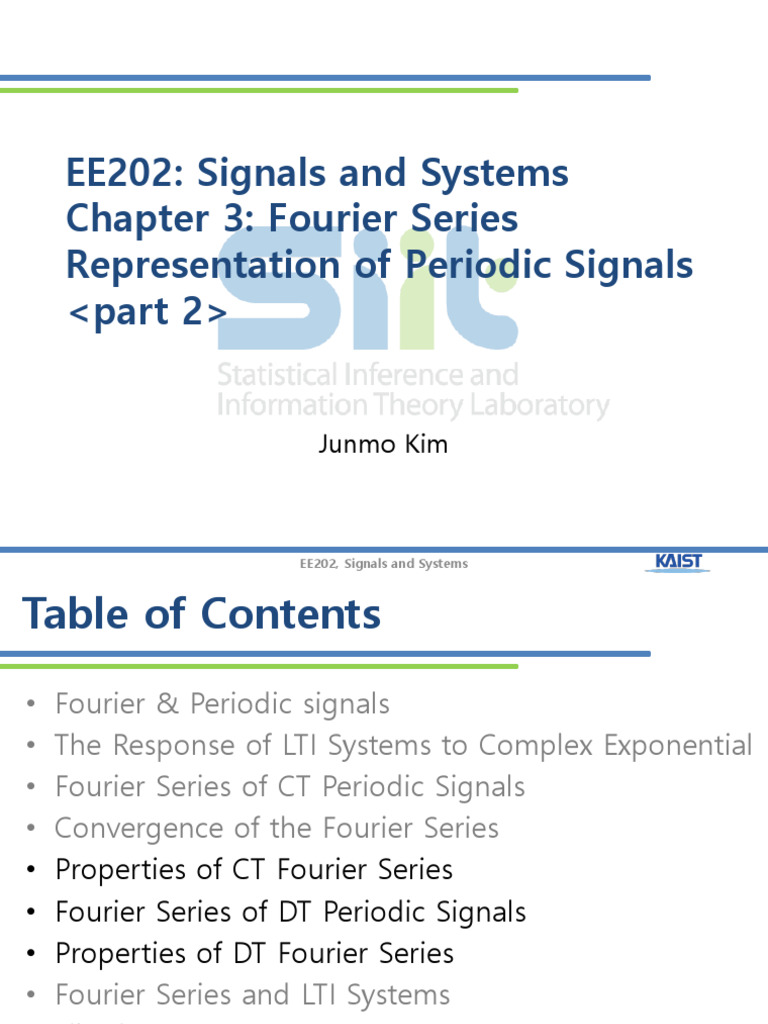 EE20002 2025 Chapter3 Part2 Oct27 | PDF | Fourier Series | Mathematical ...