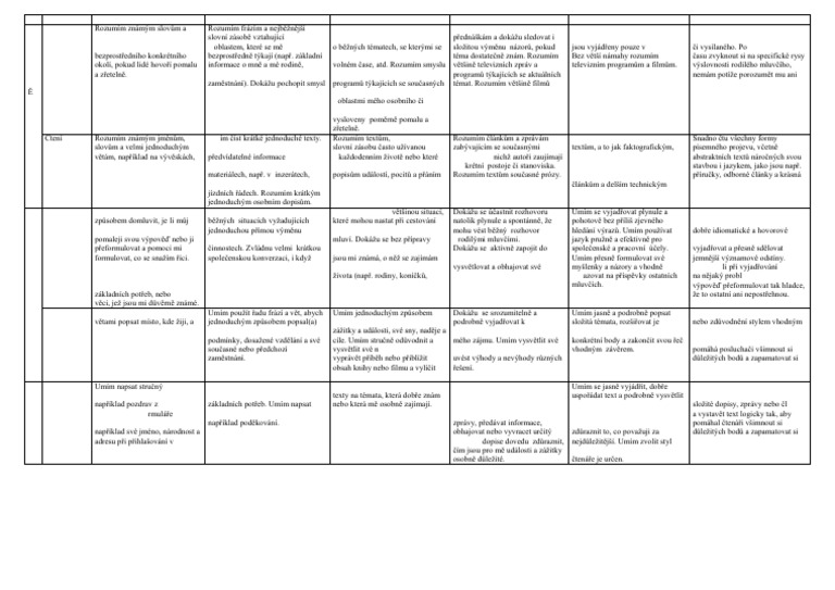 Assessment - Grid - Czech | PDF