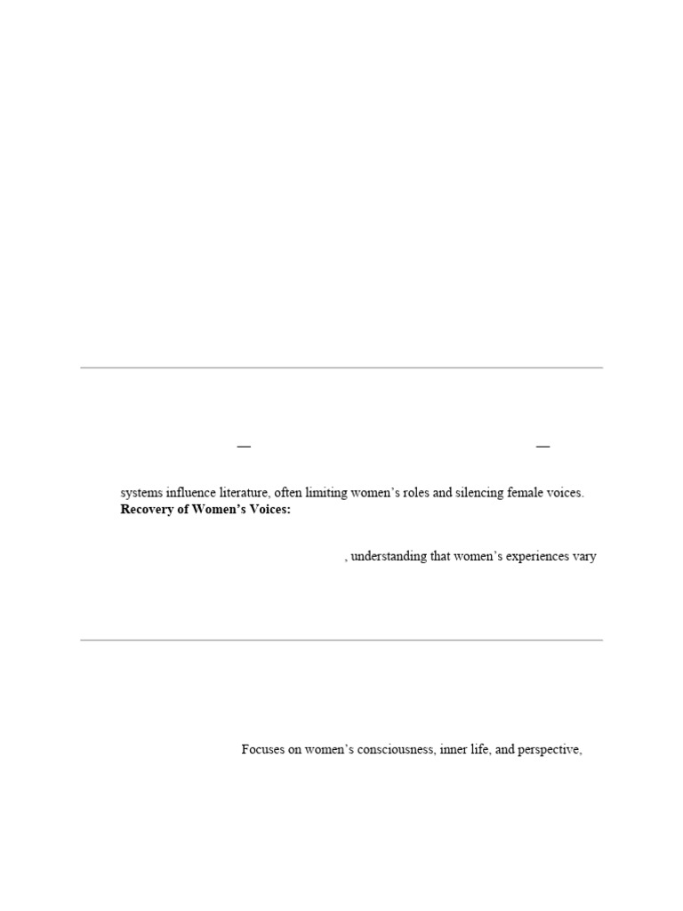 Feminist Literary Theory Overview | PDF | Feminism | Gender Studies