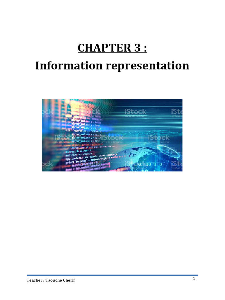 CHAP3 - Information Representation | PDF | Binary Coded Decimal ...
