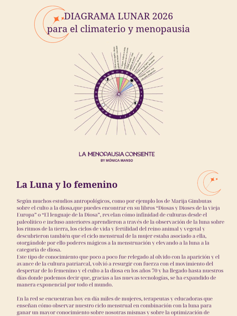 DiagramaLunar2026-Ebook | PDF | Menstruación | Diosa