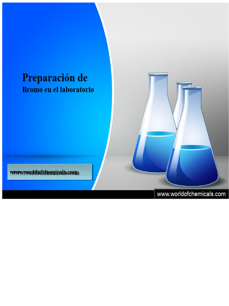 preparación de bromo en el laboratorio | PDF | Agua | Cloro