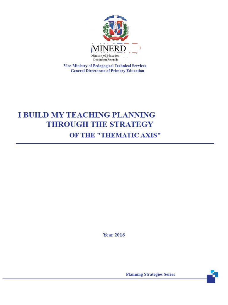 Thematic Axis Strategy for Teaching Planning | PDF | Curriculum | Pedagogy