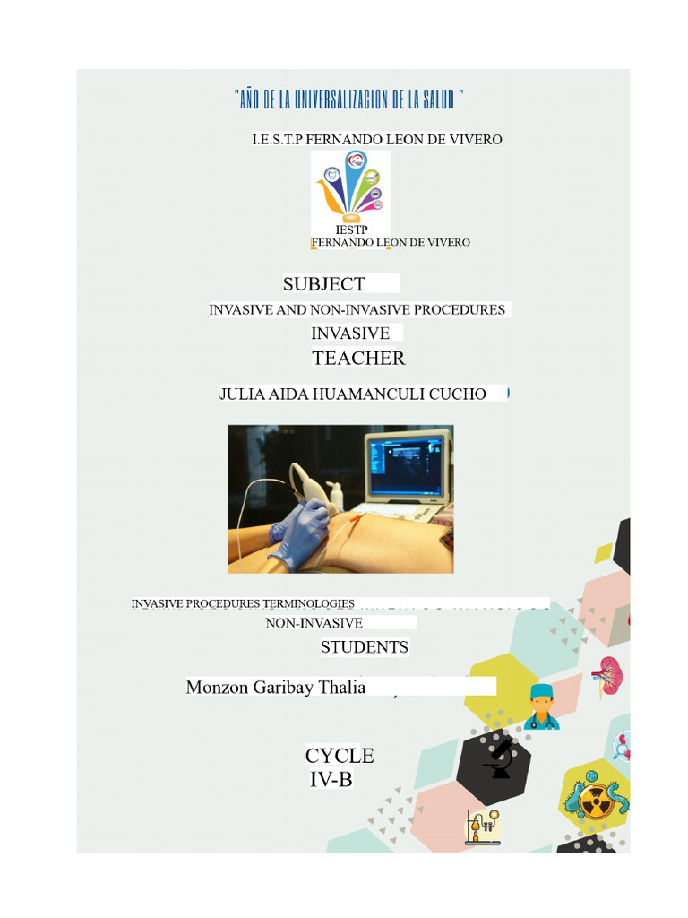 Terminology For Invasive and Non-Invasive Procedures - MGET | PDF ...