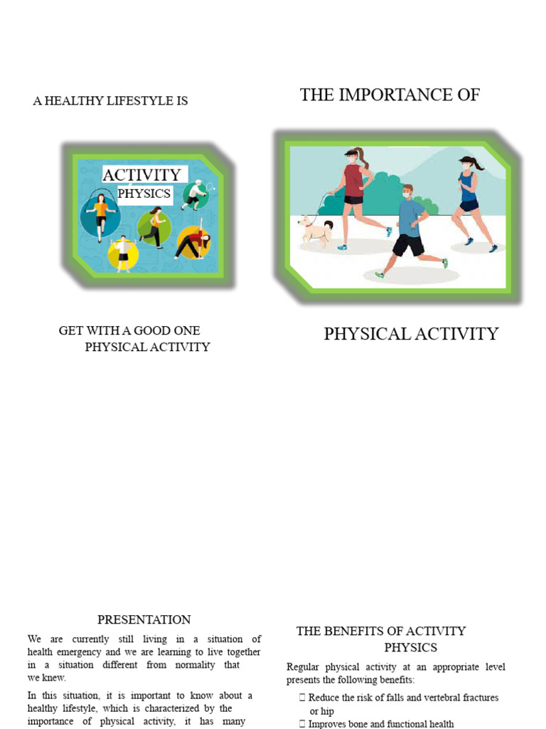 Pamphlet On The Importance of Physical Activity | PDF | Adolescence ...