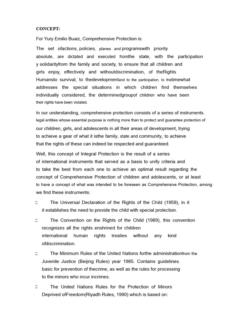 Theory of Integral Protection: Concept and Characteristics | PDF ...