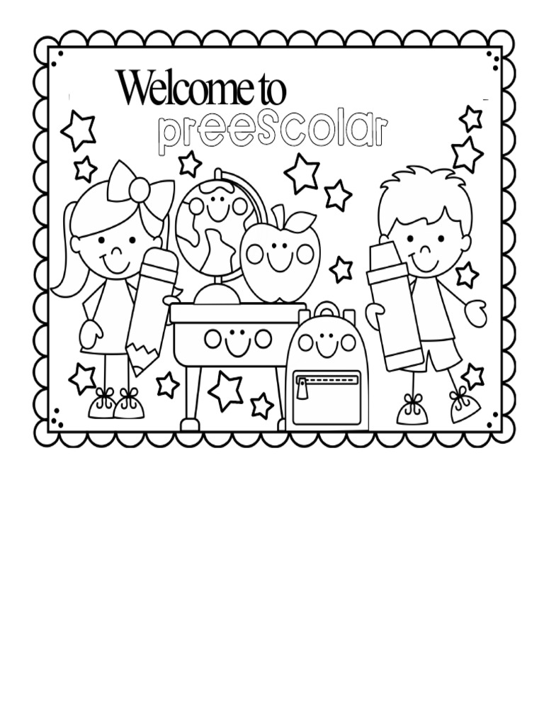 46.coloring Pages - My First Day in | PDF