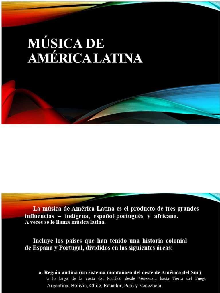 Influencias de la Música en América Latina | PDF | Américas | America ...