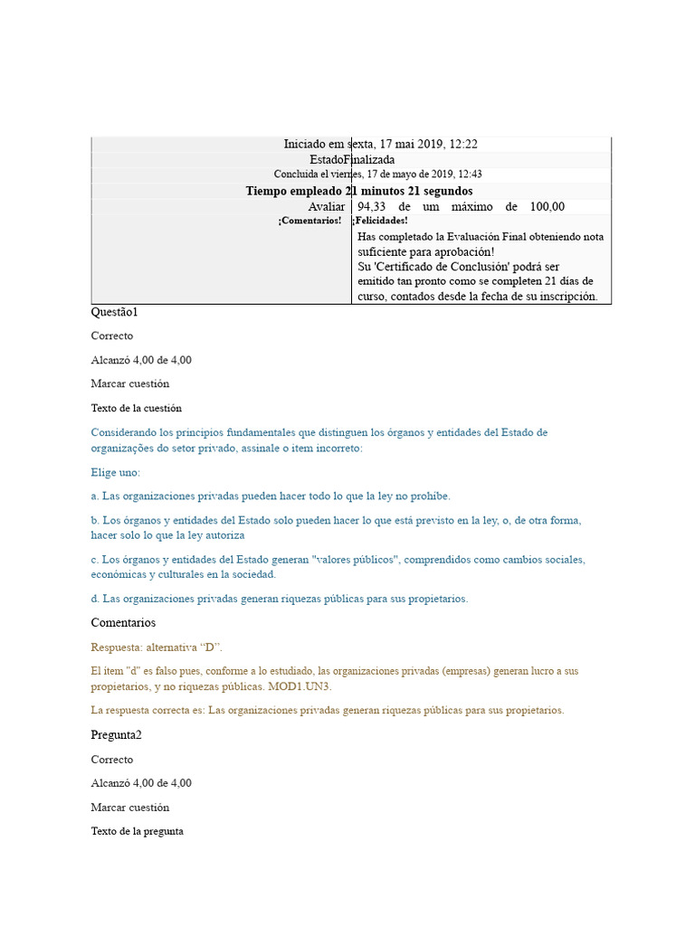 Introducción Al Control Interno Av. Final | PDF | Parlamento ...