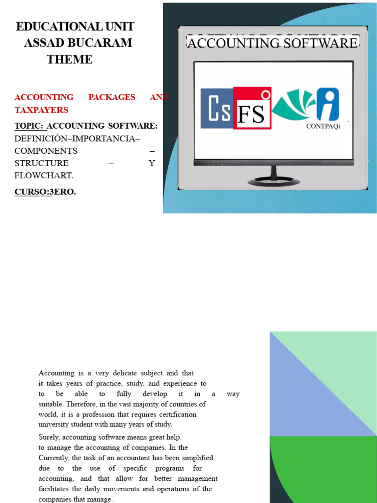 Accounting Packages Accounting Software Definition Importance ...
