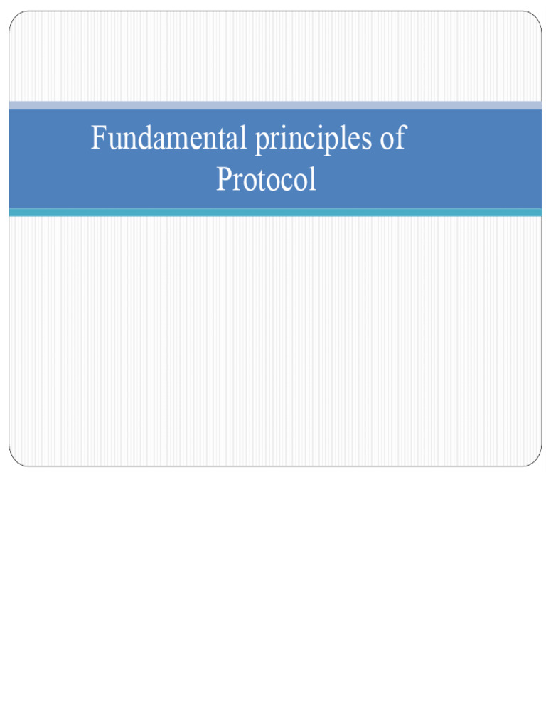 Key Principles of Event Protocol | PDF