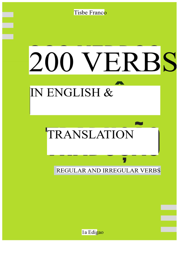 Essential English Verbs Guide | PDF | Verb | English Language