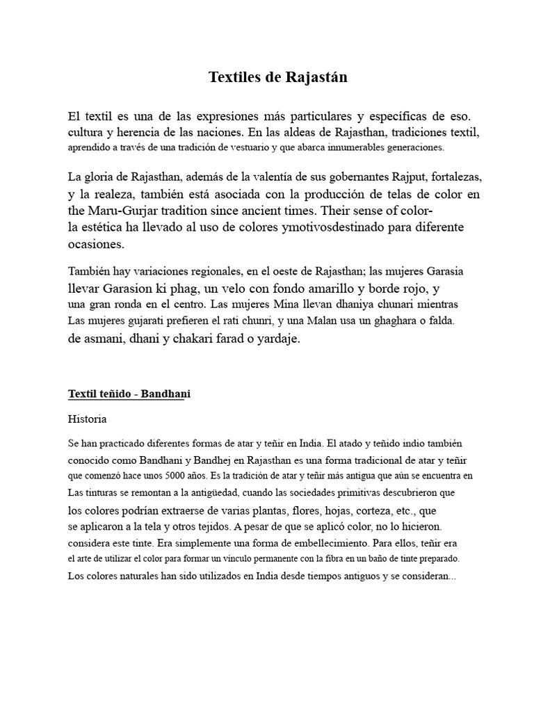 Textiles de Rajasthan - Libro.pdf | PDF | Textiles | Bordado