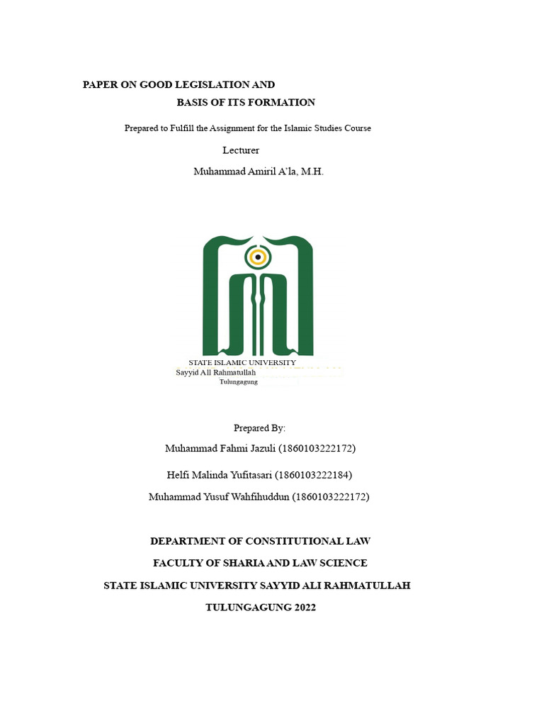 paper on legislative science | PDF | Constitution