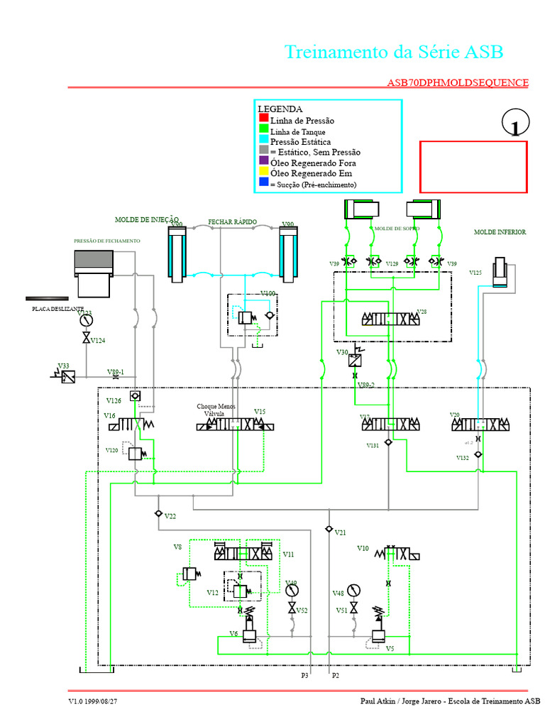 Sequência Hidráulica ASB70DPH (E) | PDF | Engenharia Química | Líquidos
