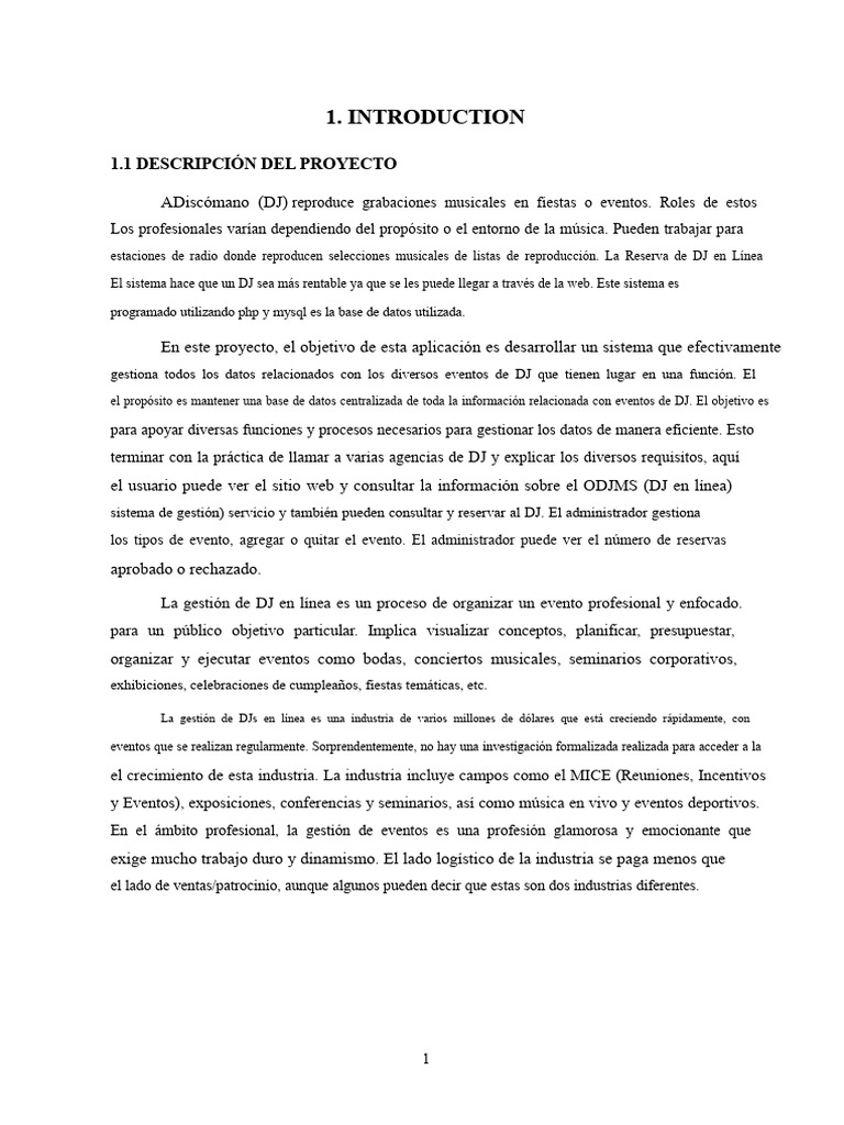 Sistema de Gestión de DJs en Línea | PDF | Mi sql | Php