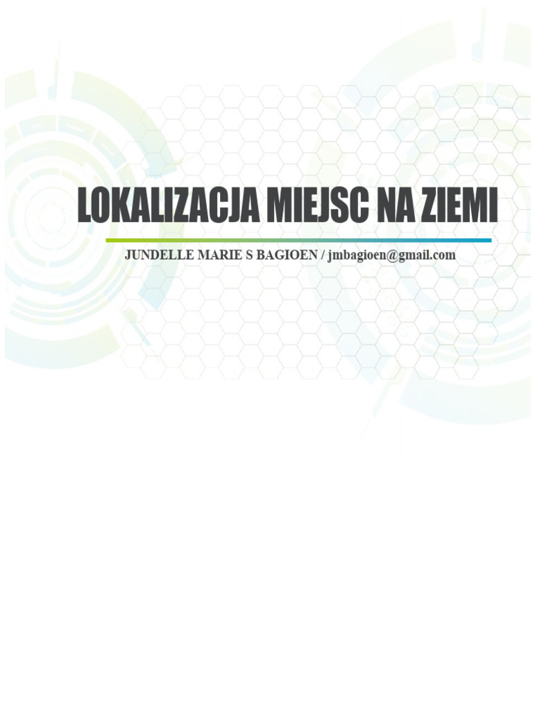 Lokalizowanie miejsc na Ziemi | PDF