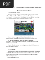 Geovia Surpac Software Tutorial | PDF | Mining | Software