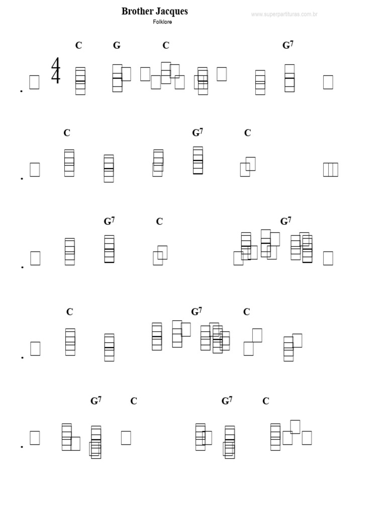 Brother Jacques Score PDF | PDF