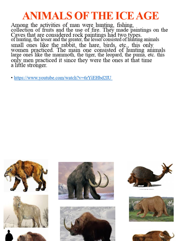 Ice Age Animals and Human Activities | PDF