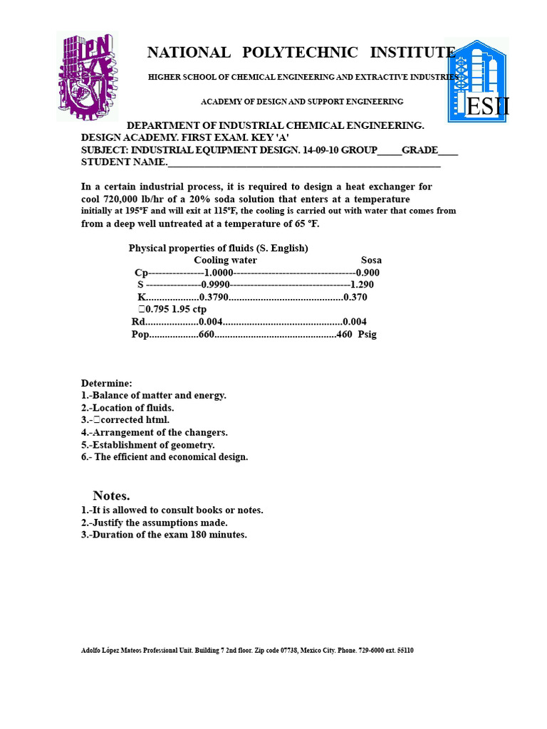 Industrial Equipment Design Esiqie | PDF