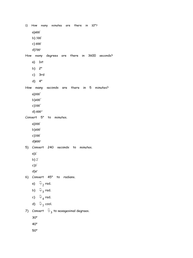 Primary Trigonometry Exam | PDF | Euclidean Geometry | Trigonometry